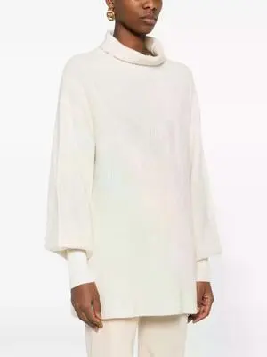 BY MALENE BIRGER Ribbed Knit Roll Neck Sweater