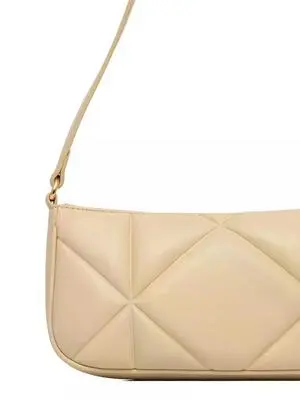 Moschino Quilted Logo Plaque Tote Bag - Neutrals