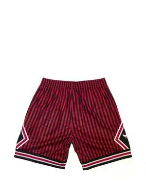 Mitchell & Ness Nba Striped Swingman Shorts - Red