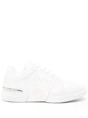 Philipp Plein Royal Street Embossed Logo Sneakers - White