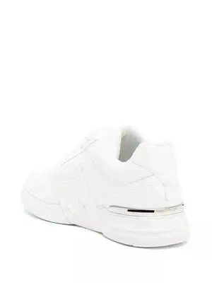 Philipp Plein Royal Street Embossed Logo Sneakers - White