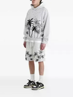ONLY THE BLIND Starry Night Palm Print Shorts