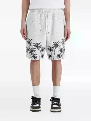 ONLY THE BLIND Starry Night Palm Print Shorts