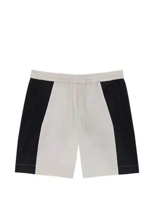 MSGM Drawstring Colour-blocked Shorts - Neutrals