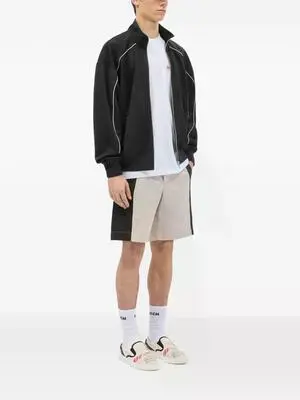 MSGM Drawstring Colour-blocked Shorts - Neutrals