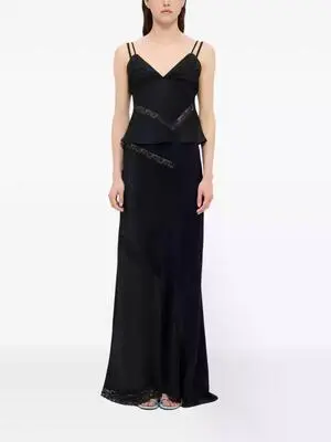 MSGM Lace Panel Maxi Skirt