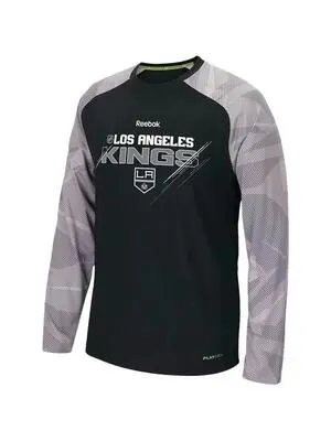 REEBOK Los Angeles Kings Long Sleeve Crewneck T-shirt - Black