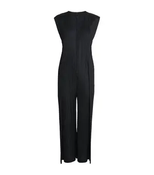 Issey Miyake Sleeveless Zip-up Jumpsuit - Black