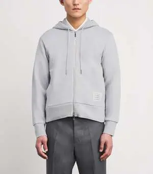 Thom Browne 4-bar Zip-up Hoodie