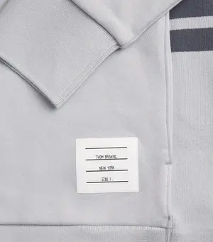 Thom Browne 4-bar Zip-up Hoodie