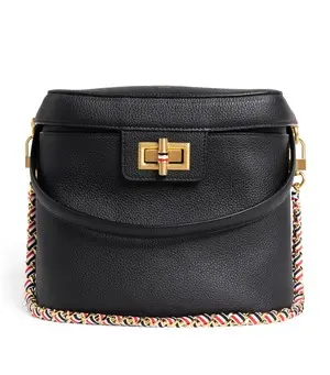 Thom Browne Pebble Leather Box Bag - Black