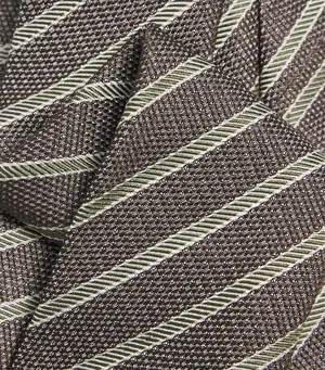 Emporio Armani Silk Stripe Neck Tie