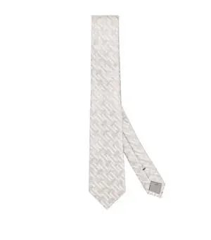 Emporio Armani Silk Jacquard Tie - Grey