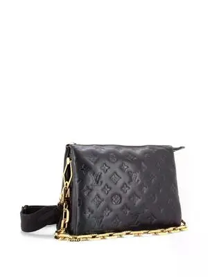LOUIS VUITTON Coussin Bag Monogram Embossed Lambskin Pm - Black