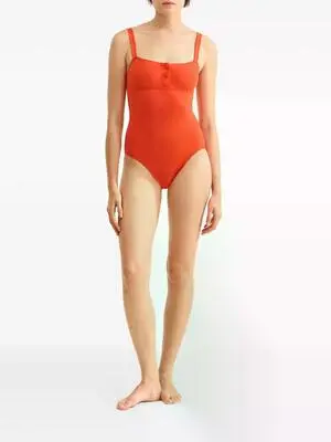 ERES Dahabiya Button-detail Swimsuit - Red