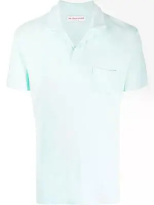 Orlebar Brown Terry Short-sleeve Polo Shirt - Blue
