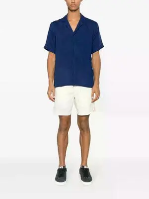 Orlebar Brown Maitan Notched-collar Linen Shirt - Blue