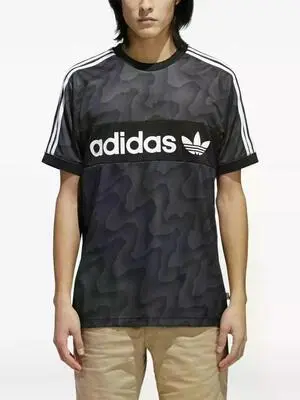 Adidas Logo-print T-shirt - Black