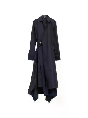 Loewe Layered Belted Midi Dress - Blue