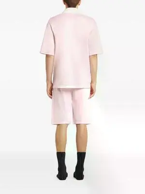 COURREGES V-neck Logo Polo Shirt