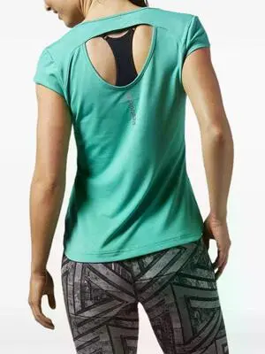 REEBOK One Series V-neck T-shirt With Cut-out Detail