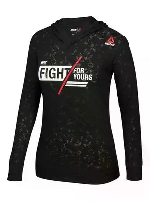 REEBOK Long Sleeve Hooded Top - Black