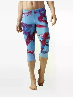 REEBOK Essentials Printed Capri Leggings - Blue
