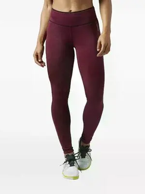 REEBOK Contrasting-seam Leggings - Red