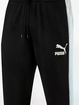 PUMA Side-stripe Track Pants - Black