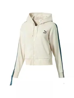 PUMA Revolt Full-zip Hoodie With Logo Detail - Neutrals