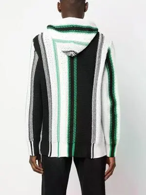 Orlebar Brown Striped Knit Hoodie