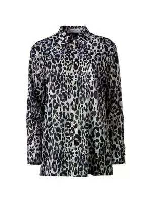 MIA PECULIAR Pearl-button Printed Shirt
