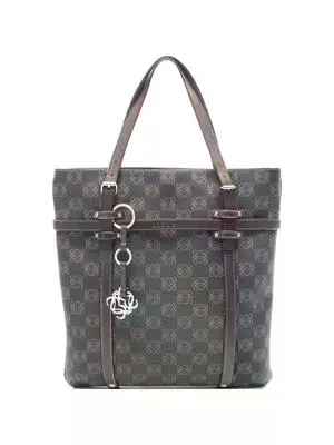 Loewe Anagram Leather Tote Bag - Brown