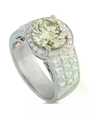 LB EXCLUSIVE 18k White Gold Diamond Ring - Silver