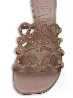 Loewe Petal Anagram Embellished Sandals