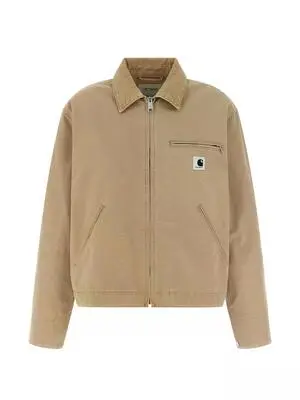 Carhartt Work In Progress Logo Patch Bomber Jacket - Neutrals