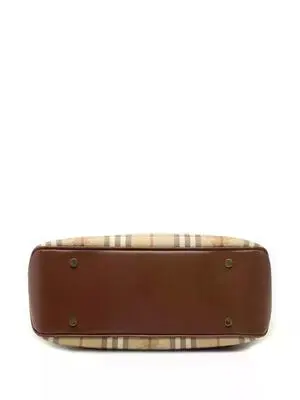 Burberry Haymarket Check Coated Canvas Tote Bag