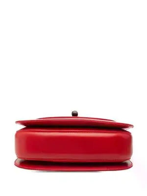 Gucci Small Calfskin Bamboo Satchel - Red