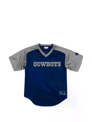 Mitchell & Ness Dallas Cowboys V-neck T-shirt - Blue