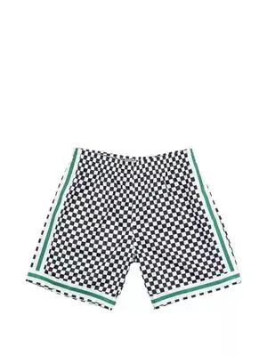 Mitchell & Ness Nba Boston Celtics Checked Shorts - Black