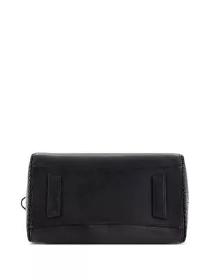 Givenchy Antigona Leather Satchel With Woven Detail - Black