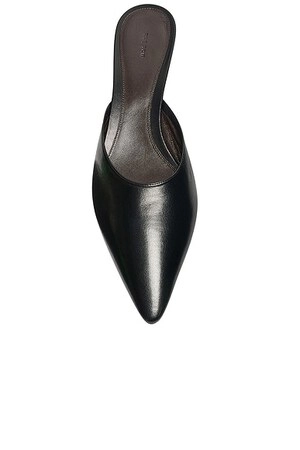 THE ROW Lissa Kitten Mule - Black