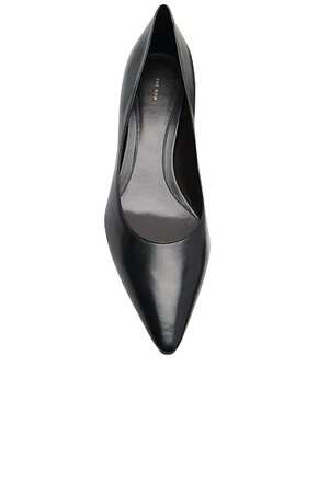 THE ROW Liisa Two Kitten Pump - Black