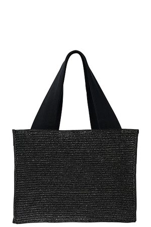 THE ROW Loretta Raffia Tote Bag - Black