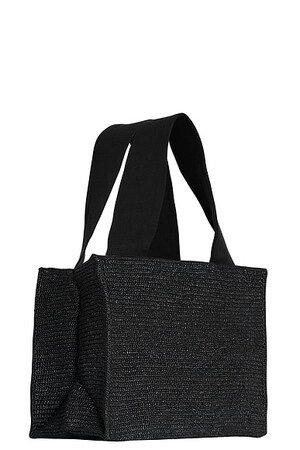 THE ROW Loretta Raffia Tote Bag - Black