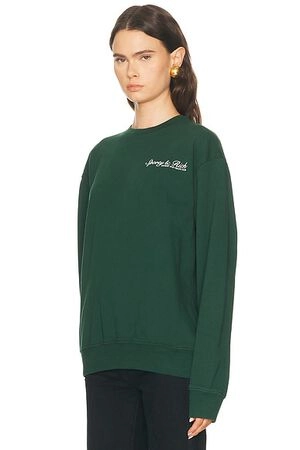 Sporty & Rich Crewneck Sweatshirt With Printed Logo
