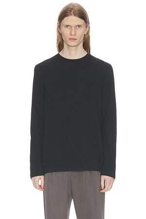 THE ROW Leon Long Sleeve T-shirt - Black