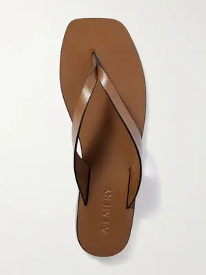 A.emery Kinto Leather Flip Flops - Brown