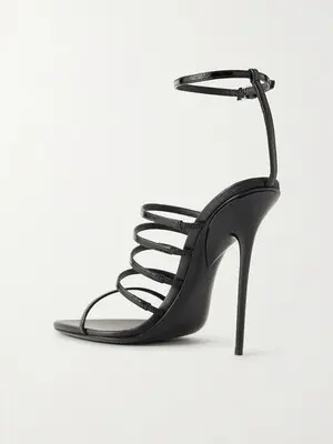 Alaïa Patent-leather Strappy Sandals