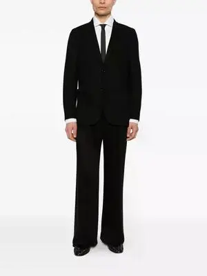 LARDINI Logo-pin Blazer - Black